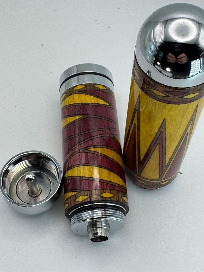 Cigar Humidor: With Spiral Inlay Design in Cedar, Maple, Walnut, Padauk ...