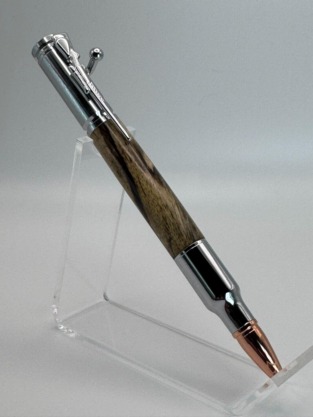 30 Cal Bolt Action Ballpoint Pen With Spalted Tamarind Body - Etsy