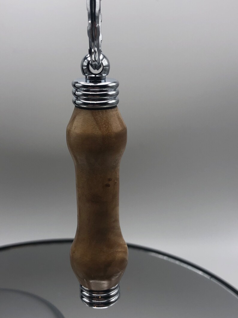 Key Chain Fob in Black Ash Burl With Hidden Compartment - Etsy