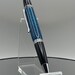 Ballpoint Pen Blue Sparkle With Chrome Furnishings and Black Trim - Etsy