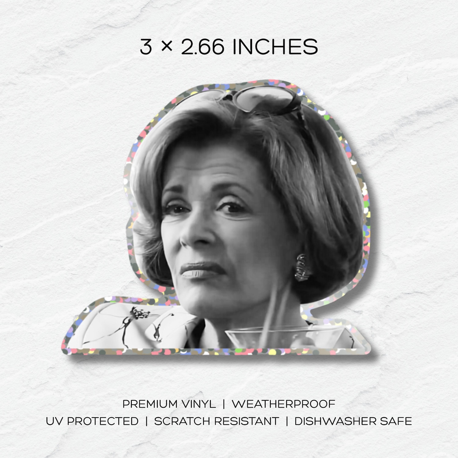 Lucille Bluth Glitter Sticker: Arrested Development TV Show Decal - Etsy