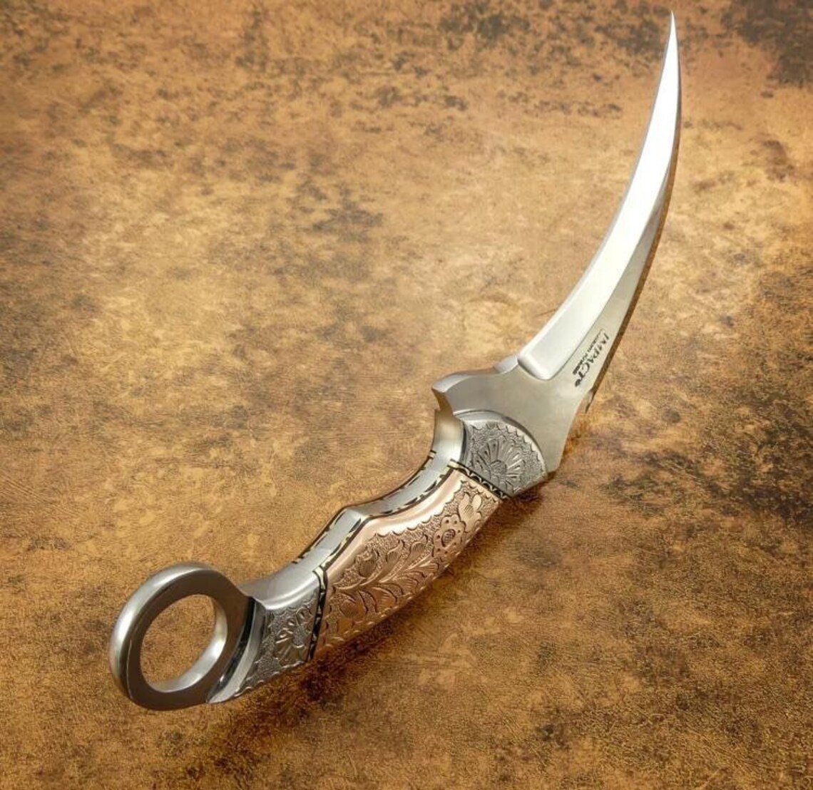 Karambit knife D2 steel Hand Engraved Karambit knife camping | Etsy