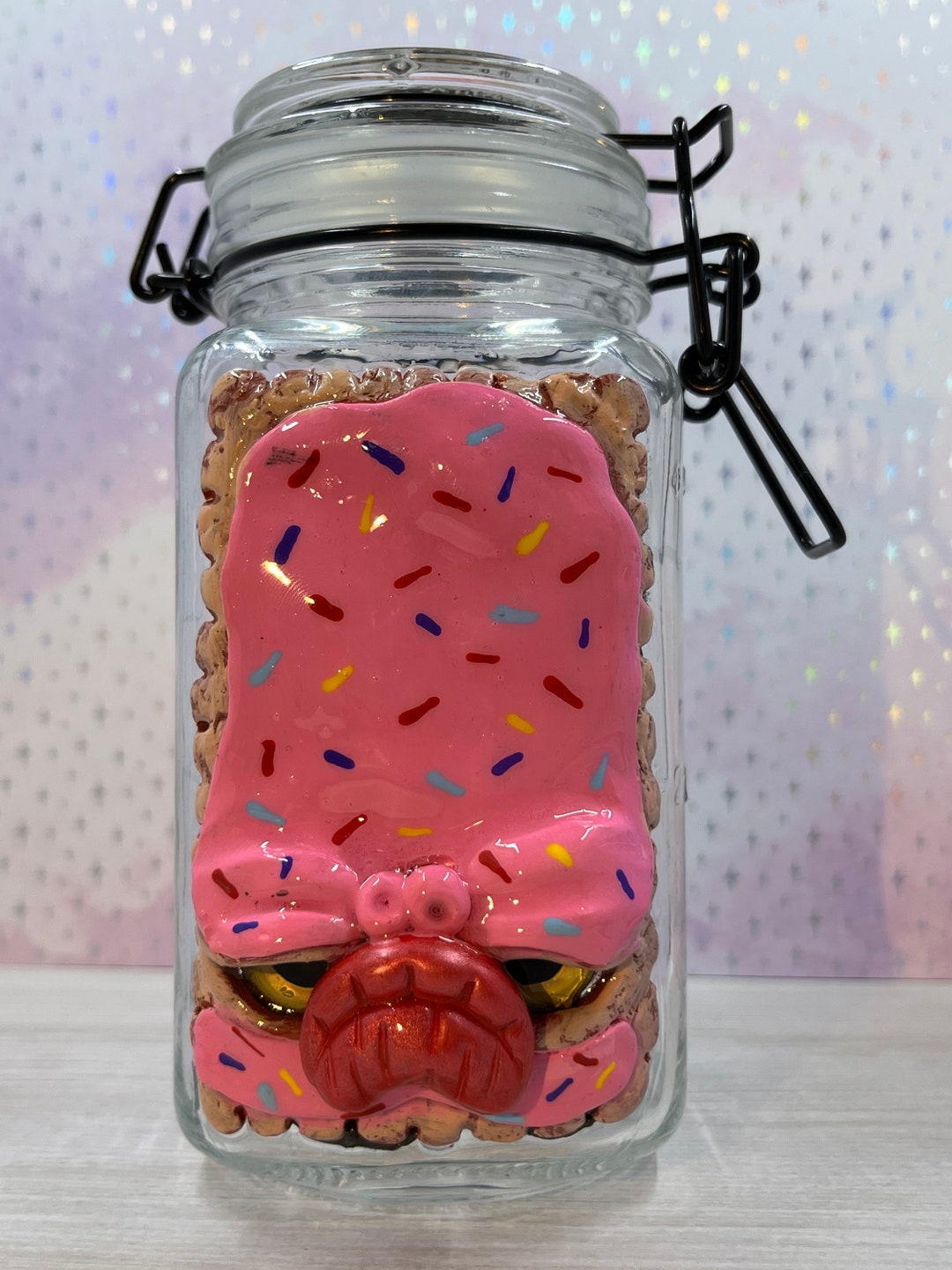 Pink Original Poptart Grump Stash Jar - Etsy