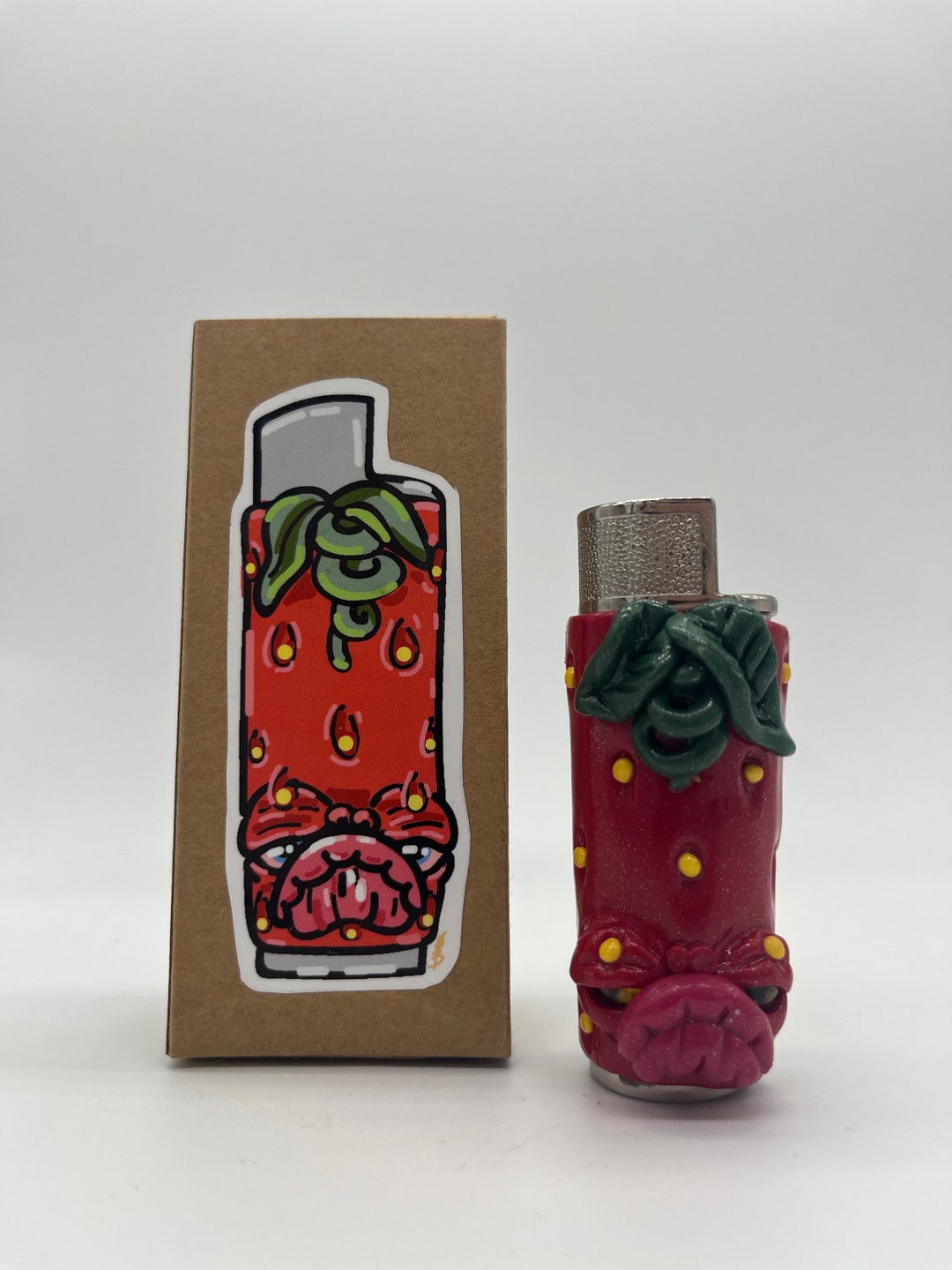 OG Strawberry Grump CLIPPER Lighter Cover C - Etsy