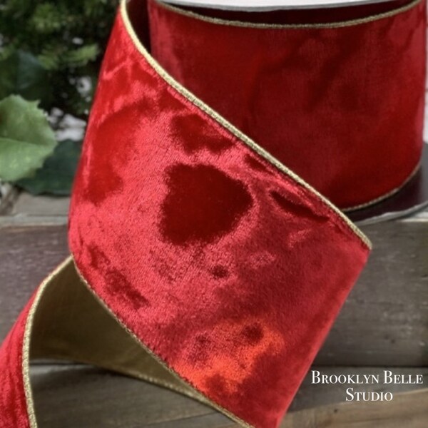 Red Velvet Ribbon - Etsy
