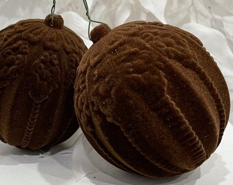 Flocked Ornaments - Etsy