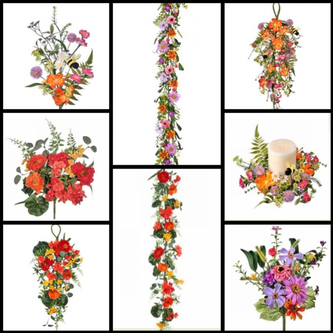 Poppy & Gypso Artificial Flower Bouquet Flowers for Vase - Etsy