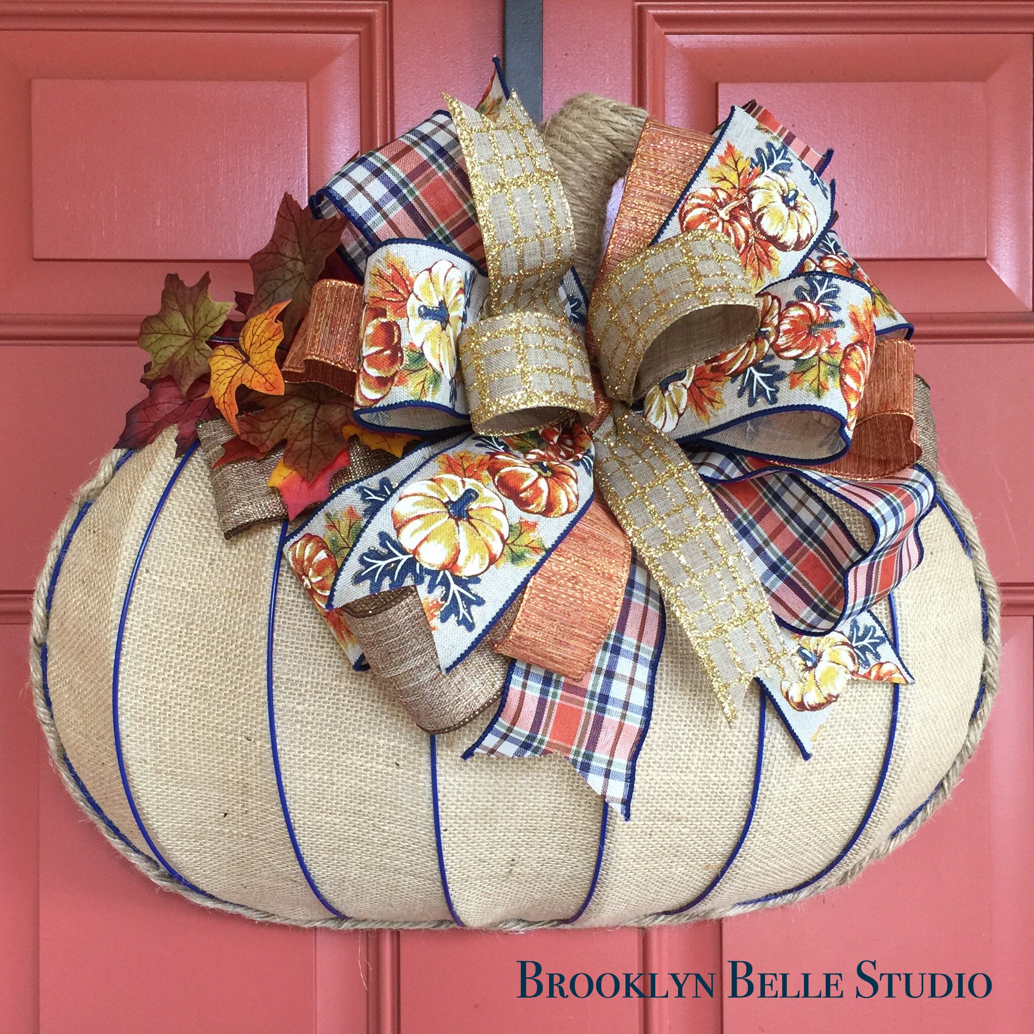 2 pack PUMPKIN WIRE FORM Pumpkin Wreath Frame 3-D Pumpkin | Etsy