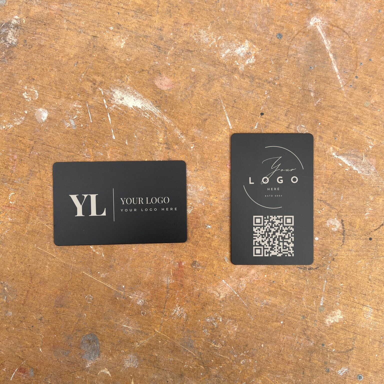 Custom Metal Business Card | QR Code Sign| QR Code Scan Sign | Matte ...