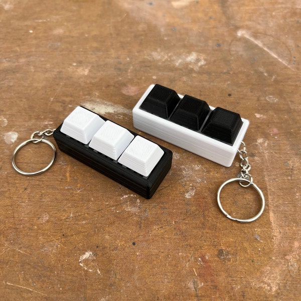Clicky Keyboard Fidget Keychain - Etsy