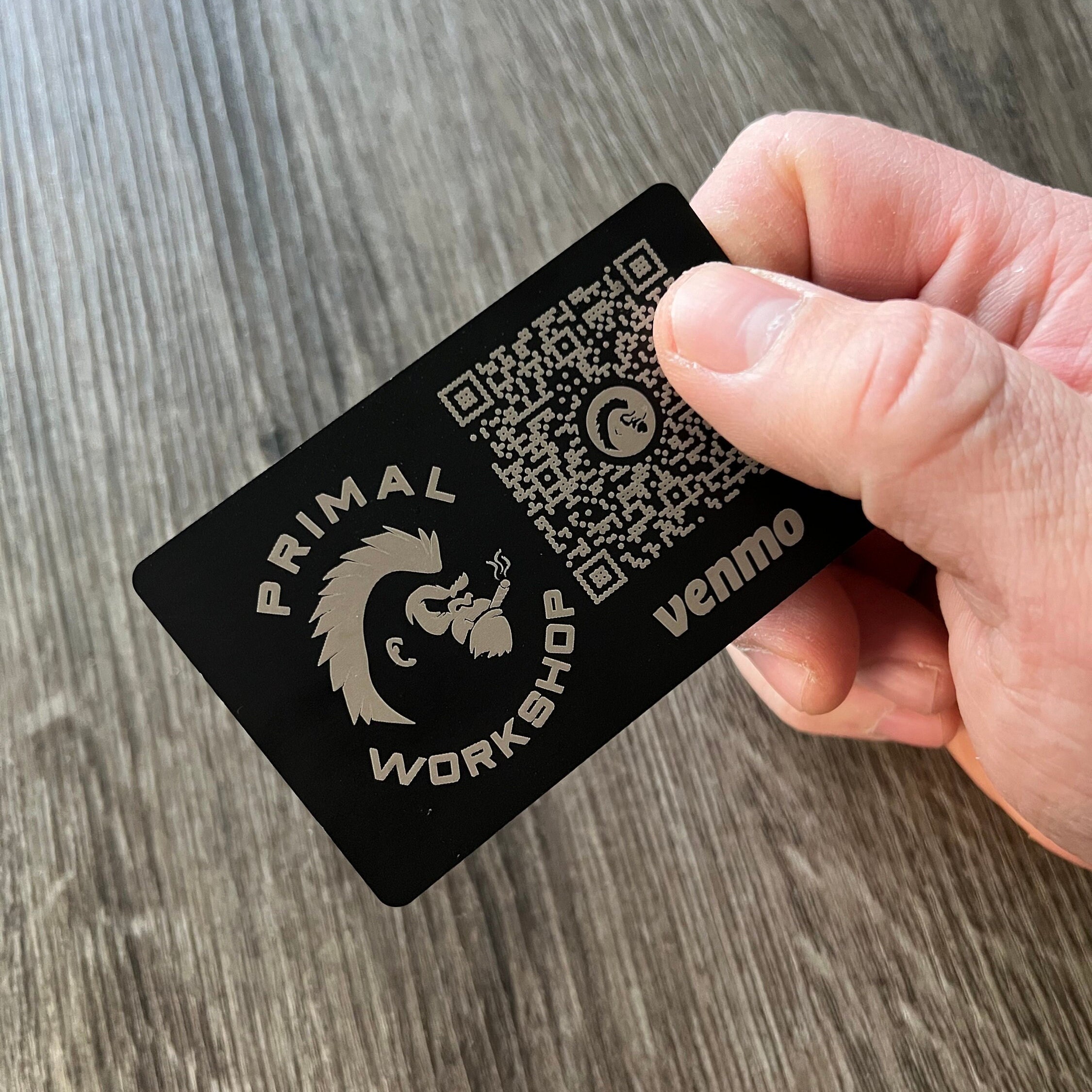 Custom Metal Business Card | QR Code Sign| QR Code Scan Sign | Matte ...