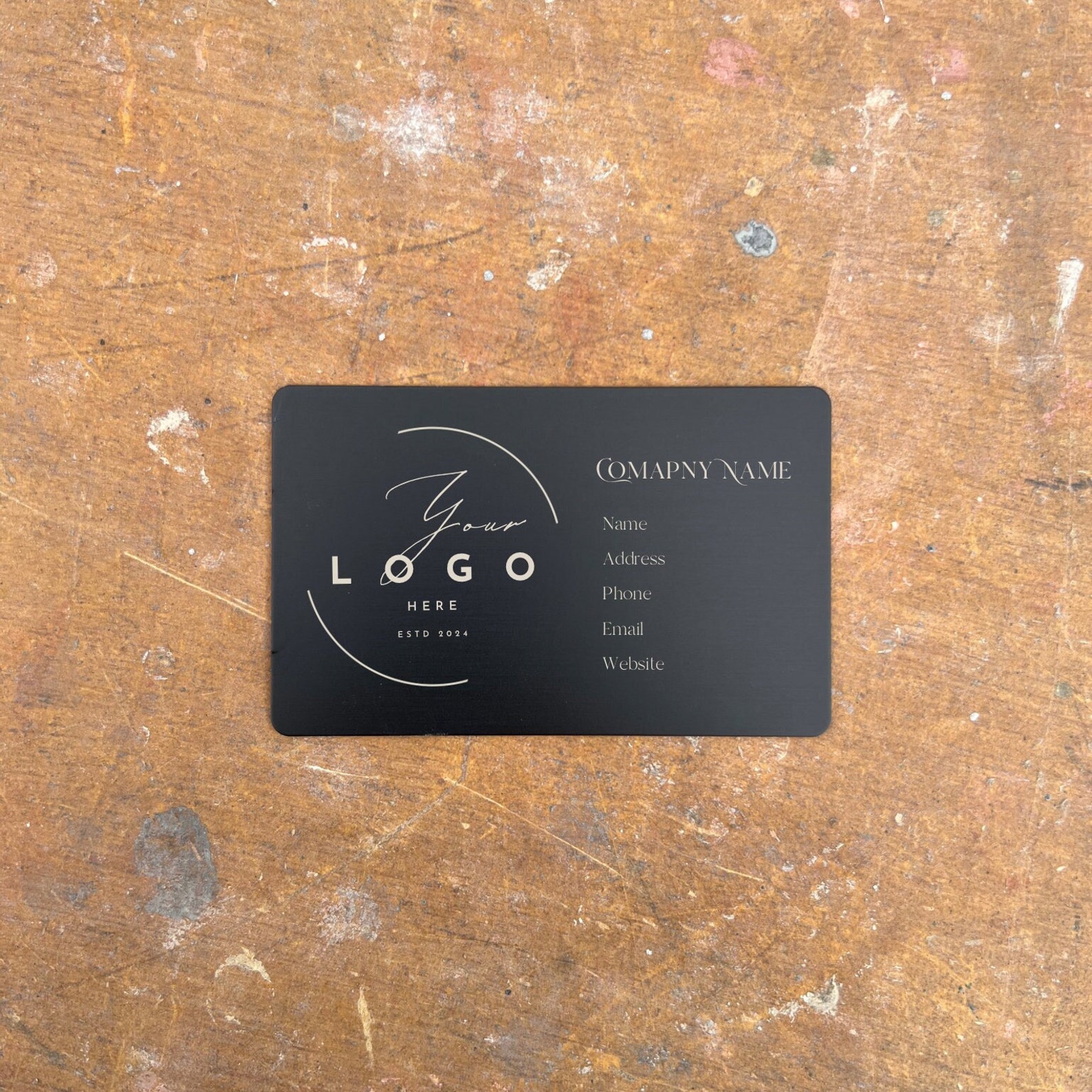 Custom Metal Business Card | QR Code Sign| QR Code Scan Sign | Matte ...