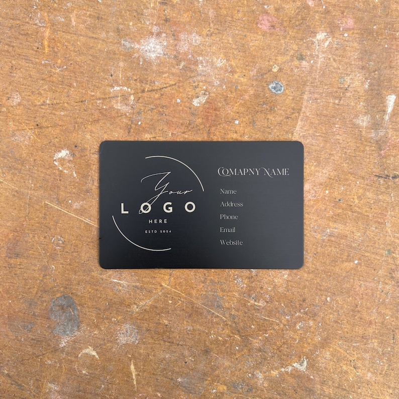 Custom Metal Business Card | QR Code Sign| QR Code Scan Sign | Matte ...
