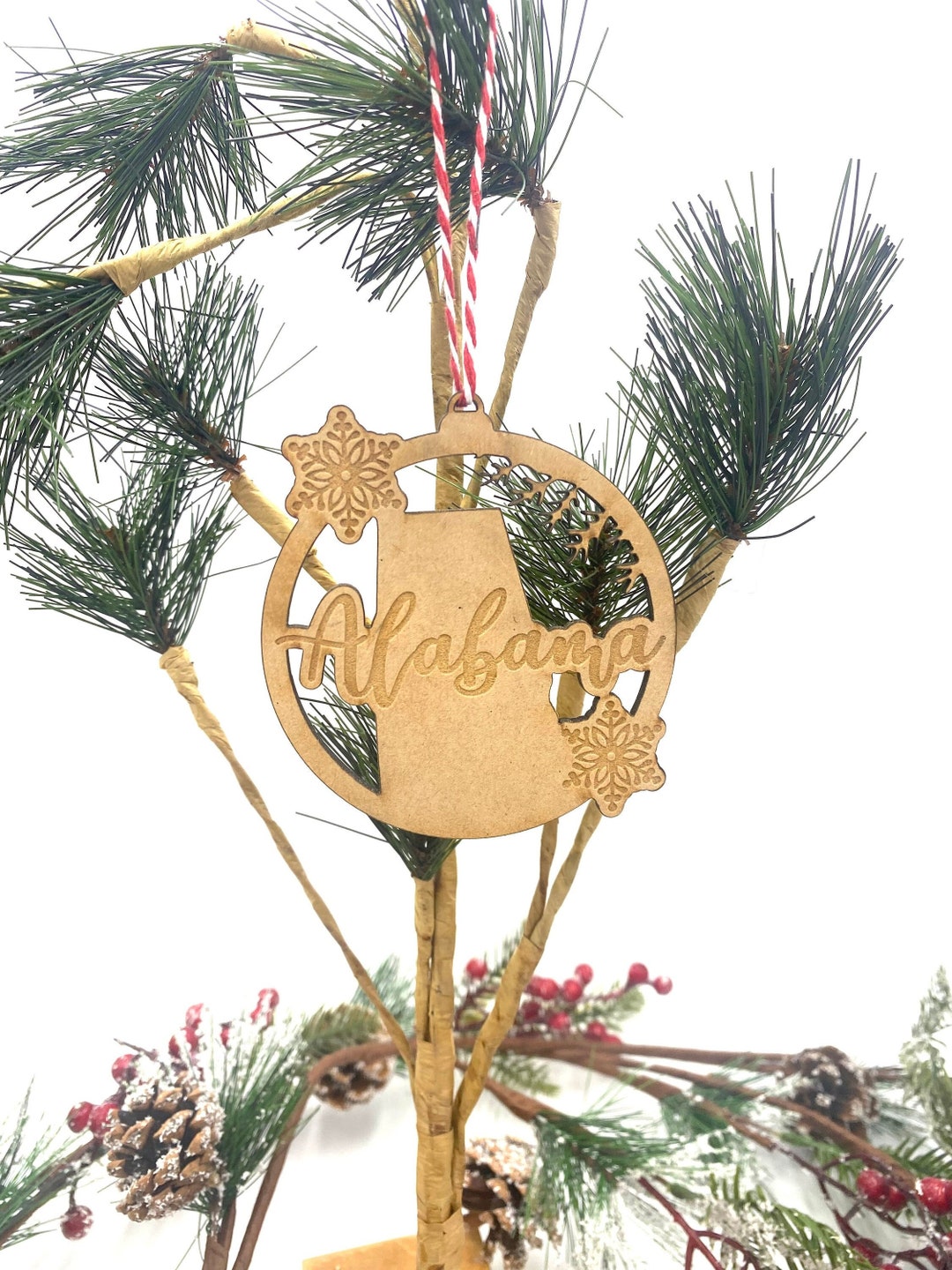 Alabama, Ornament, Crimson Tide, Christmas, Neighbor Gift, Ornament ...