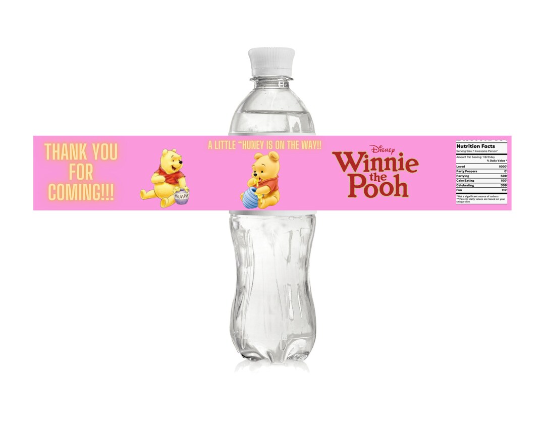 Girl Winnie the Pooh Bottle Labels - Etsy