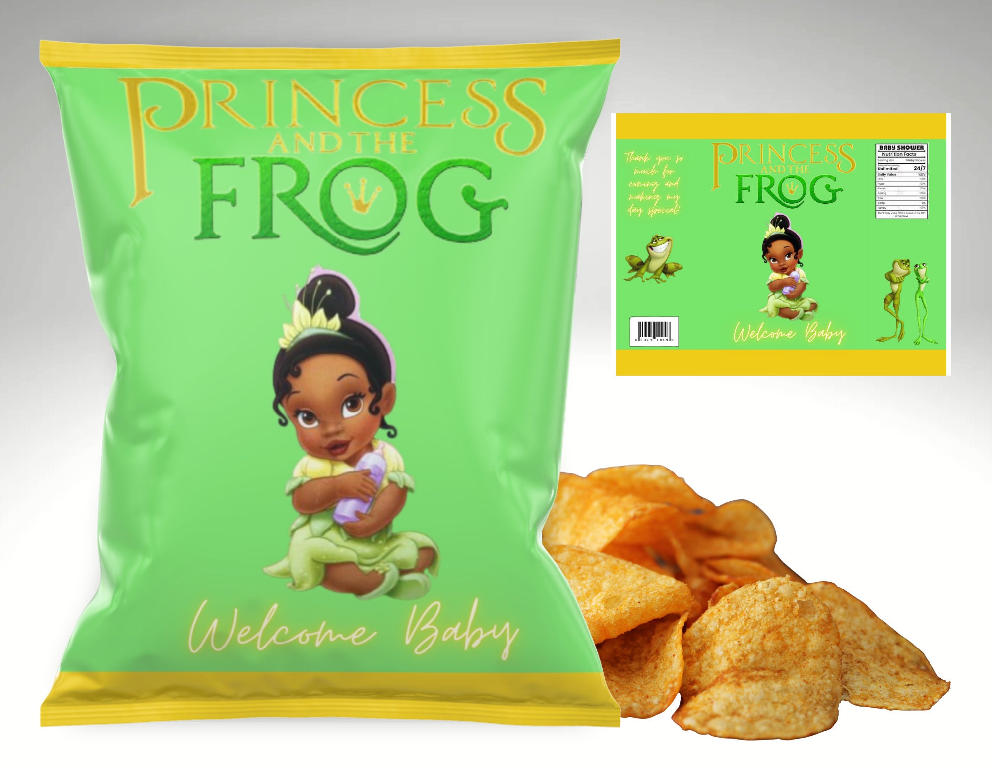 Princess and the Frog Chip Bags - Etsy