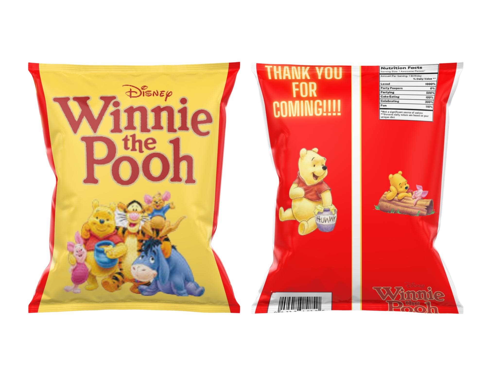 Winnie the Pooh Chip Bag - Etsy