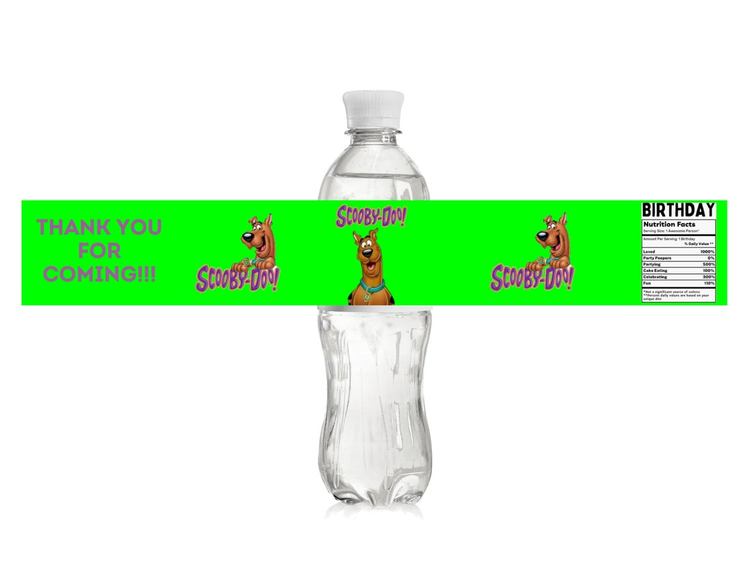 Scooby Doo Bottle Label - Etsy