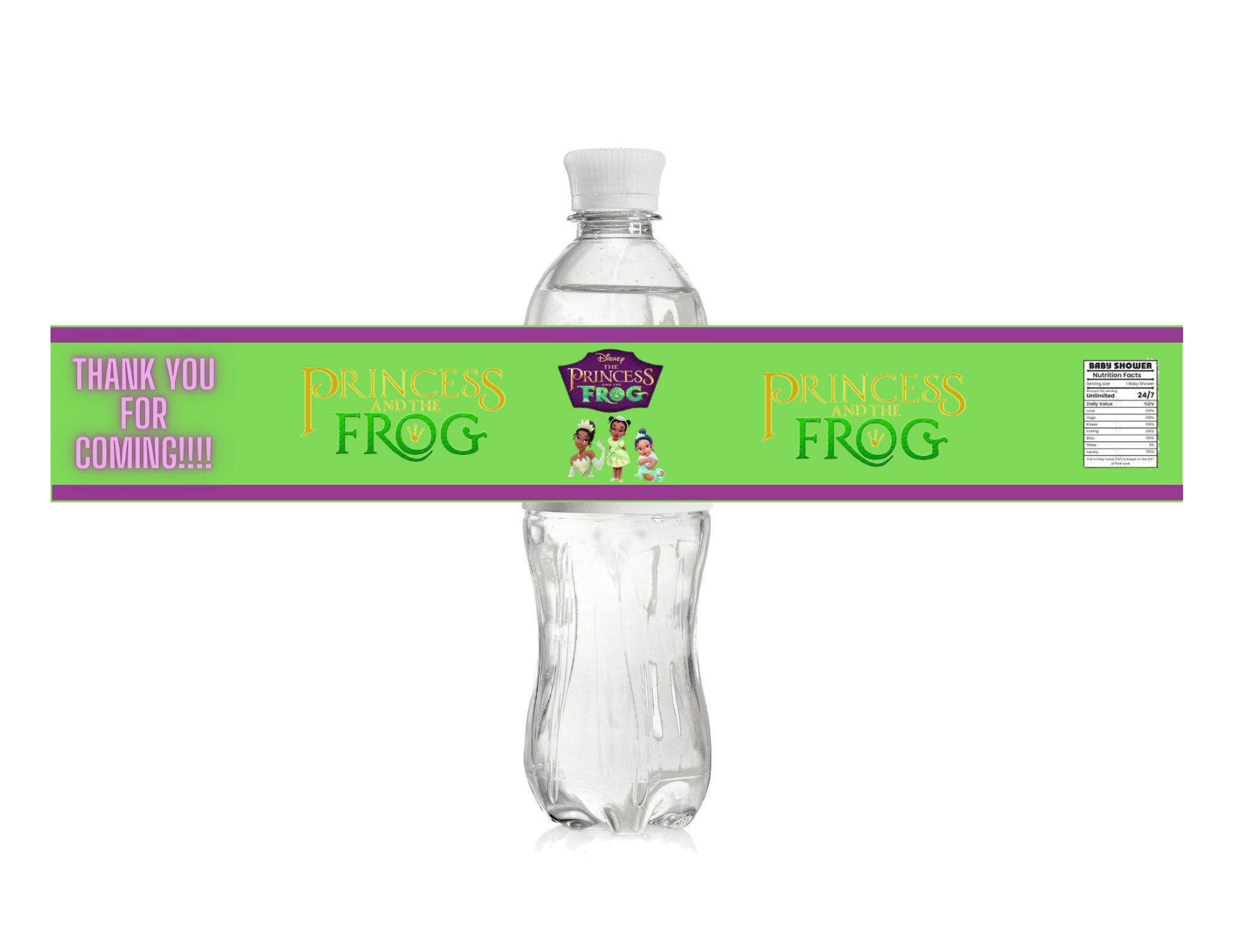 Princess and the Frog Bottle Label - Etsy