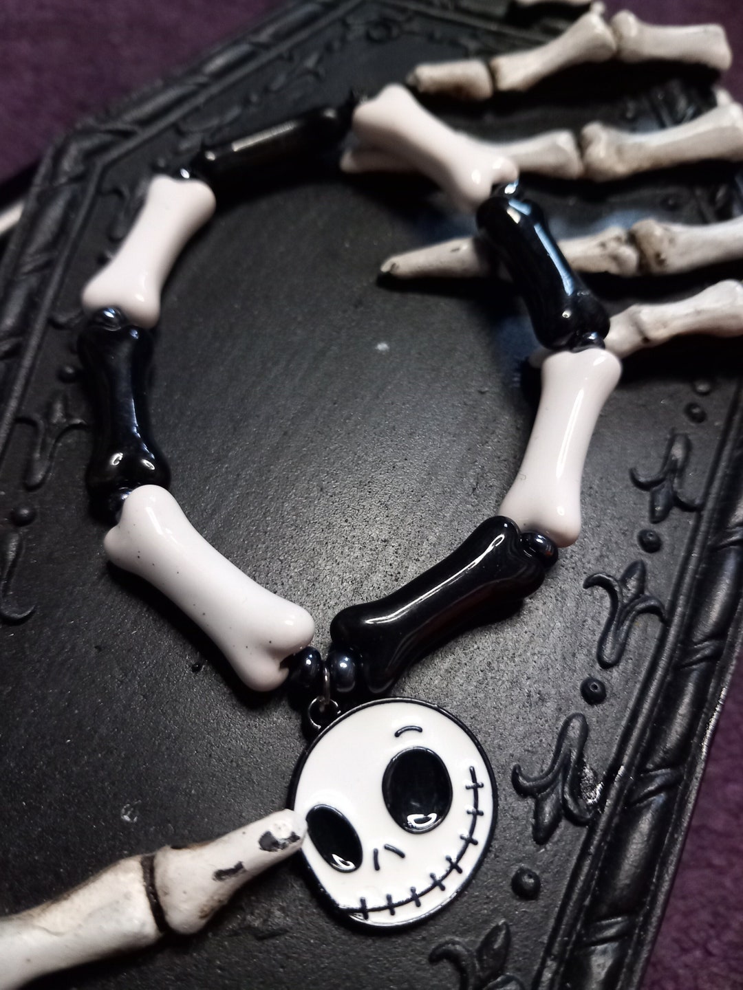 Jack Skellington Inspired Bone Daddy Bracelet - Etsy