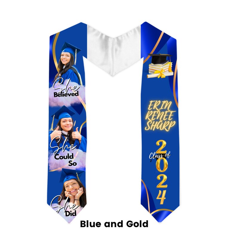 Graduation Stole Design Digital Download | Customizable Stole Templates ...