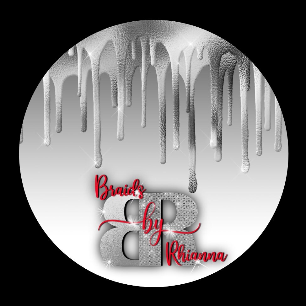 Silver Drip Round Business Cards DIY Editable Template Download - Etsy