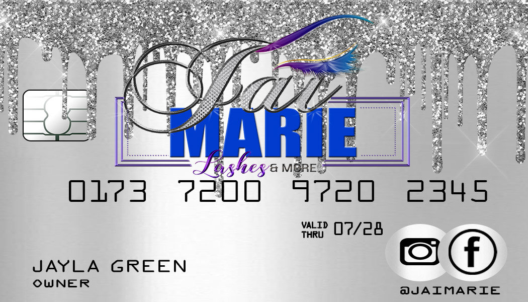 Silver Drip Credit Card Business Cards DIY Editable Template Download ...