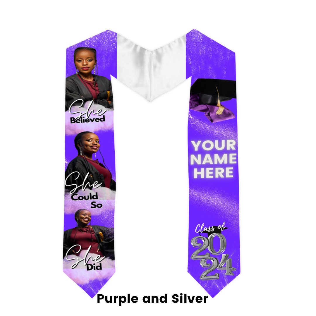 Graduation Stole Design Digital Download | Customizable Stole Templates ...