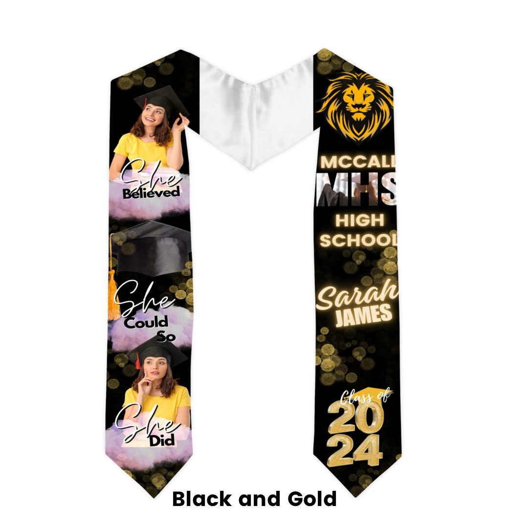 Graduation Stole Design Digital Download | Customizable Stole Templates ...