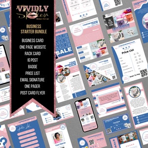 Ultimate Business Starter Bundle: Canva Editable Website & Marketing ...