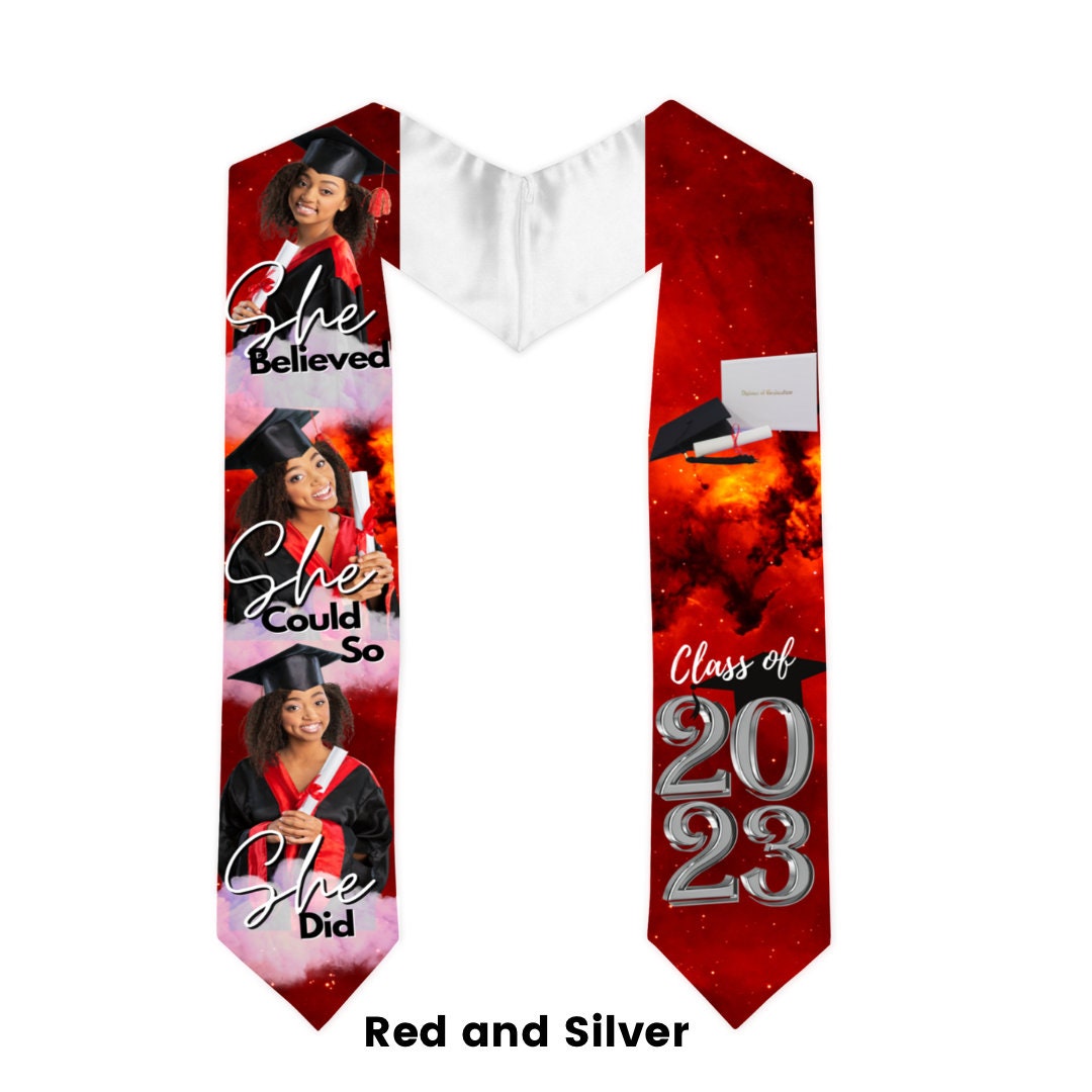 Graduation Stole Design Digital Download | Customizable Stole Templates ...
