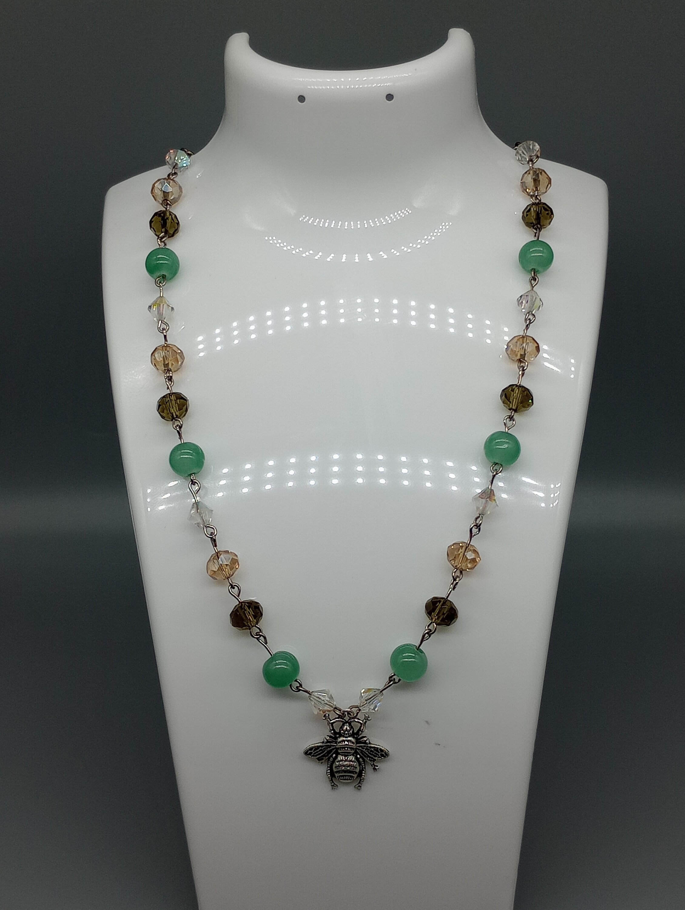 Jade Bee Necklace - Etsy