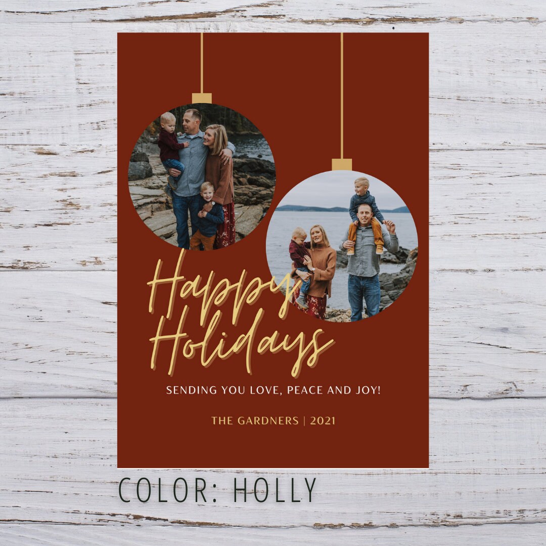 Custom Holiday Card, Ornaments - Etsy