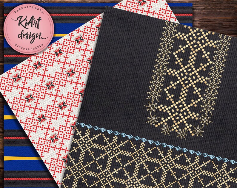 The Spirit of Bulgaria Digital Scrapbooking Paper Pack - Etsy