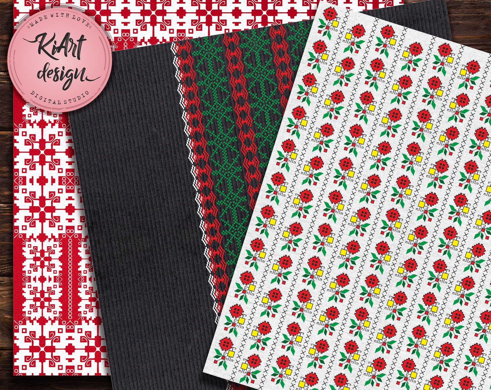 The Spirit of Bulgaria Digital Scrapbooking Paper Pack - Etsy