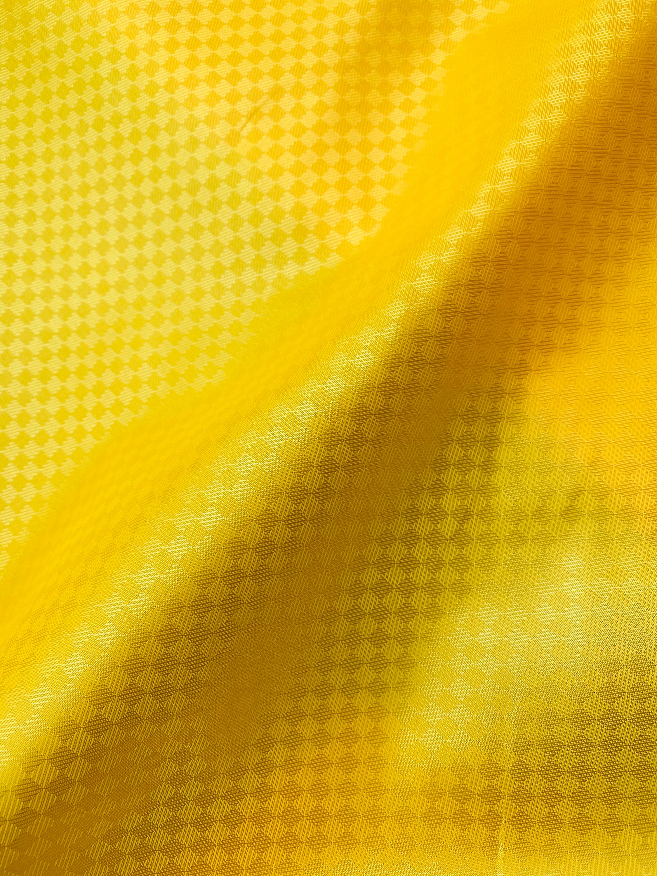 Yellow Bright Checkerboard Jacquard Lining Fabric Custom - Etsy