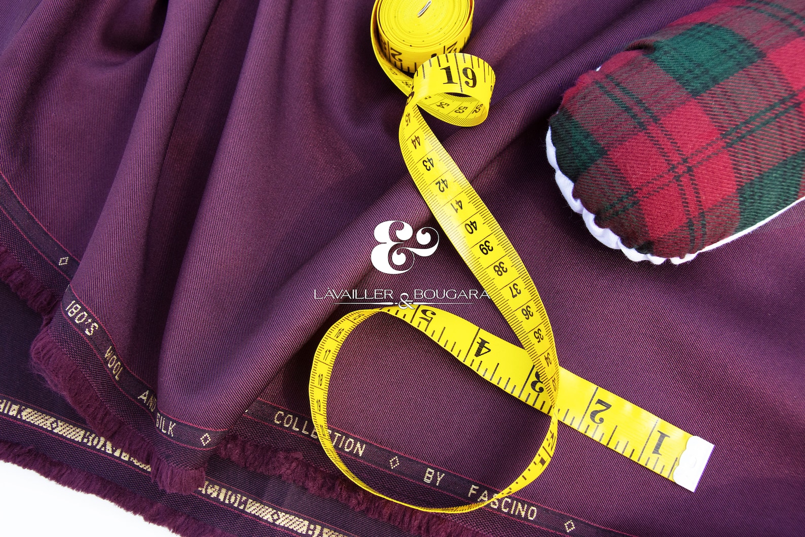 Magenta Shark Skin Super 180s Wool Silk | Suiting Fabric - Custom Cut ...