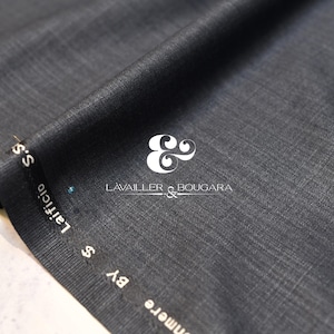 Grey Super 180s Wool Cashmere | Suiting Fabric - Custom Cut by the Yard ...