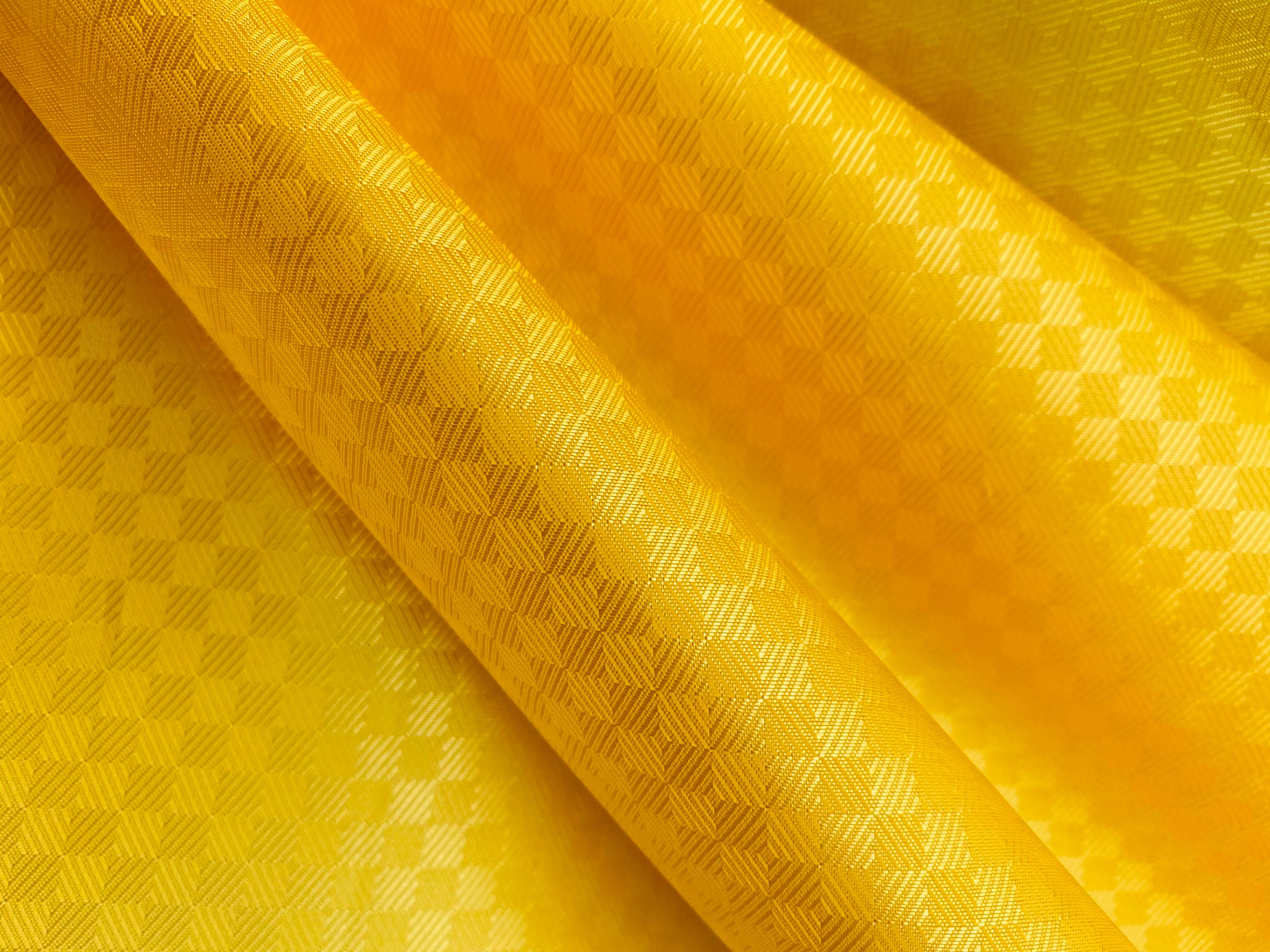 Yellow Bright Checkerboard Jacquard Lining Fabric Custom - Etsy