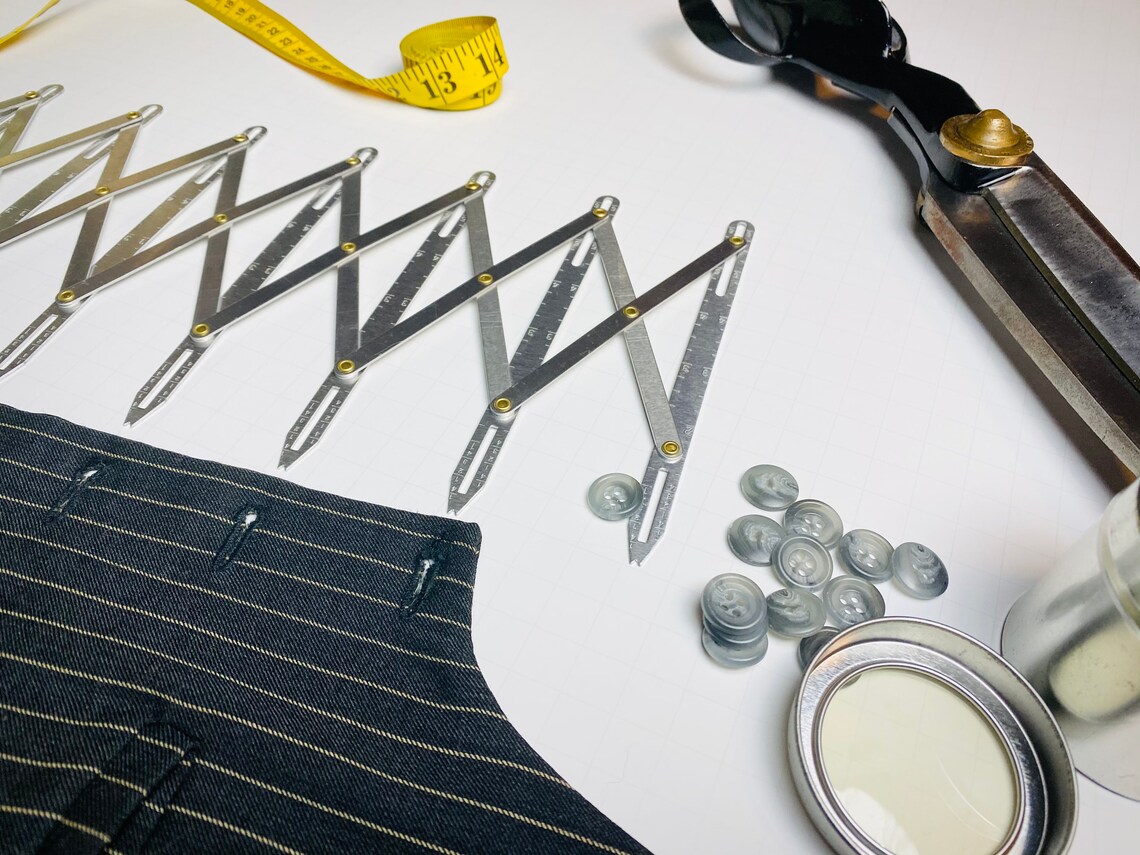 Buttonhole Gauge Collapsible Button Spacer Measuring Tailoring | Etsy