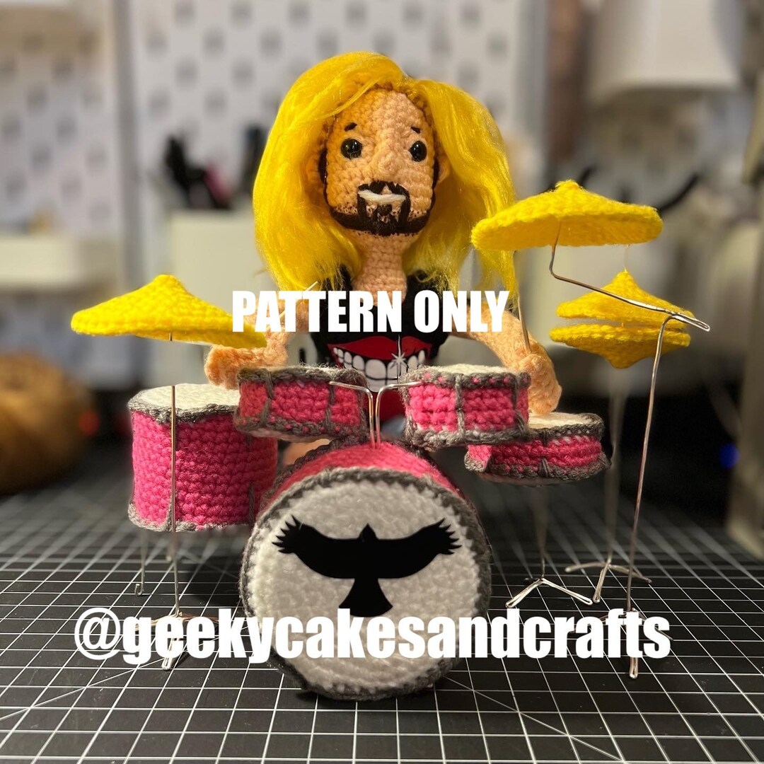 Blonde Drummer CROCHET PATTERN ONLY - Etsy