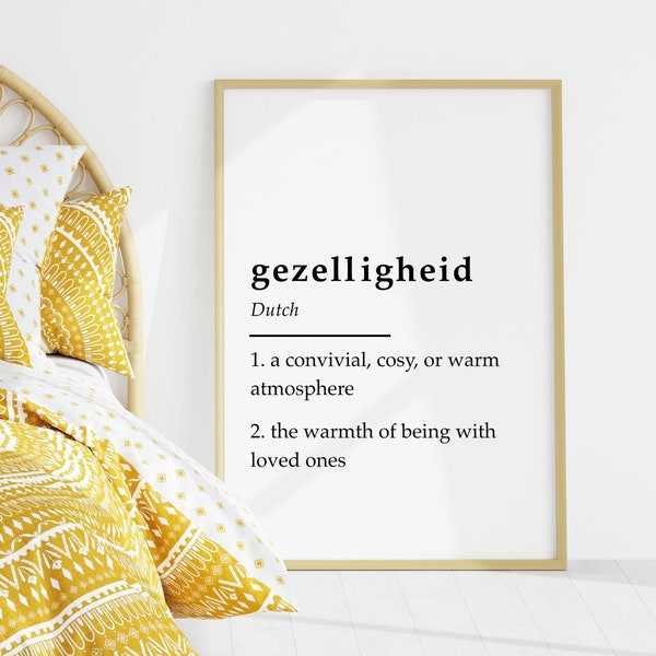 Dutch Word Wall Art - Etsy