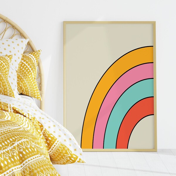 Rainbow Print - Etsy