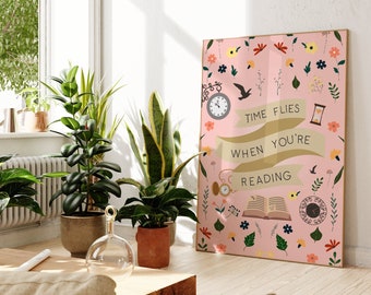 Bookish A3 Print - Etsy