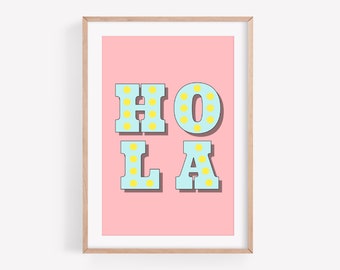 Hola Print | Etsy