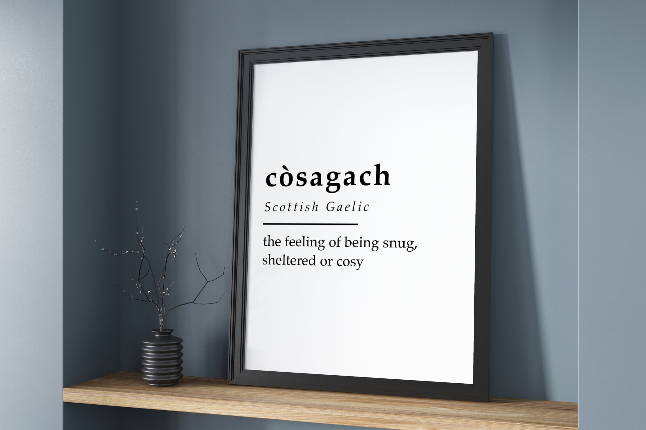 Scottish Gaelic Print Definition Print Unframed - Etsy