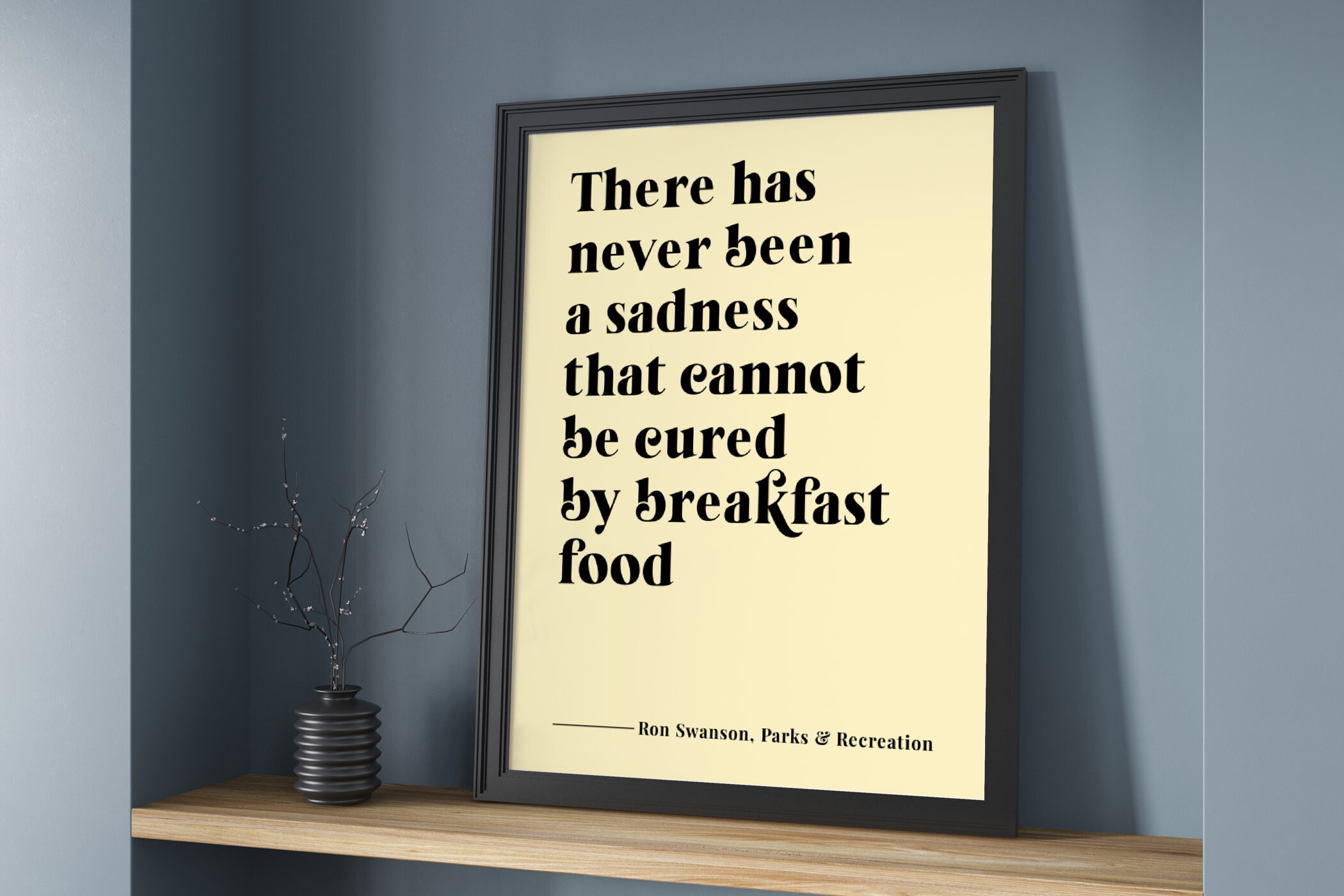 Ron Swanson Breakfast Food Unframed - Etsy