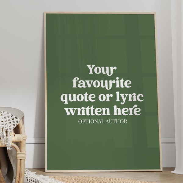 Quote Poster - Etsy UK