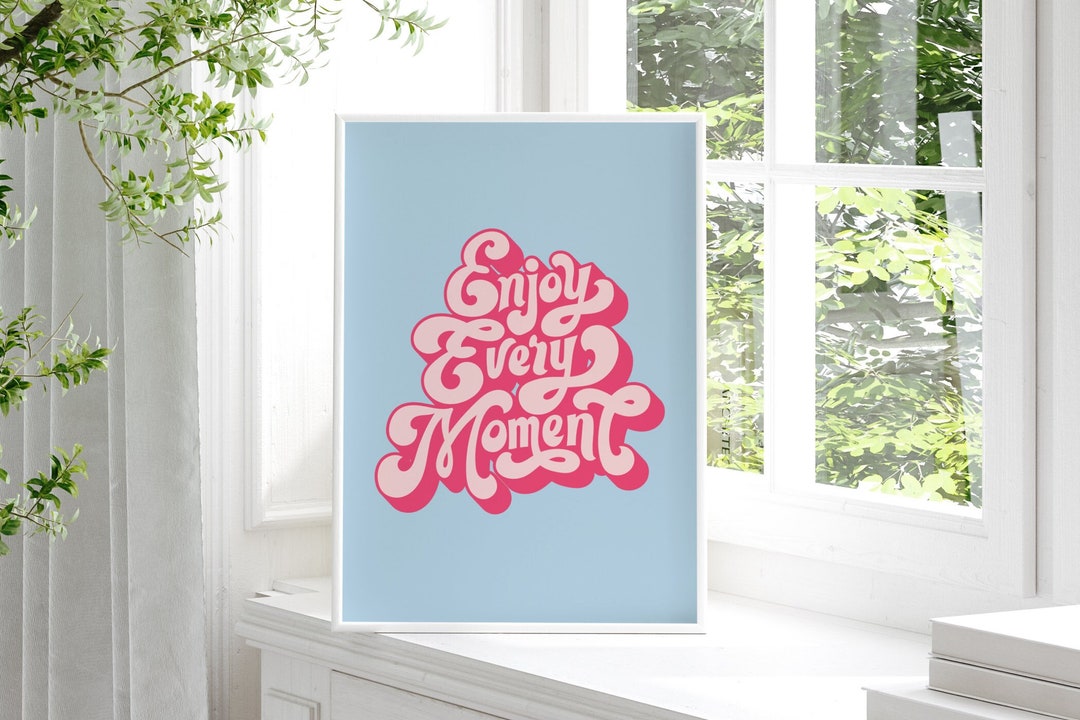 Colourful Motivational Quote Print: Positivity Typography Wall Art - Etsy