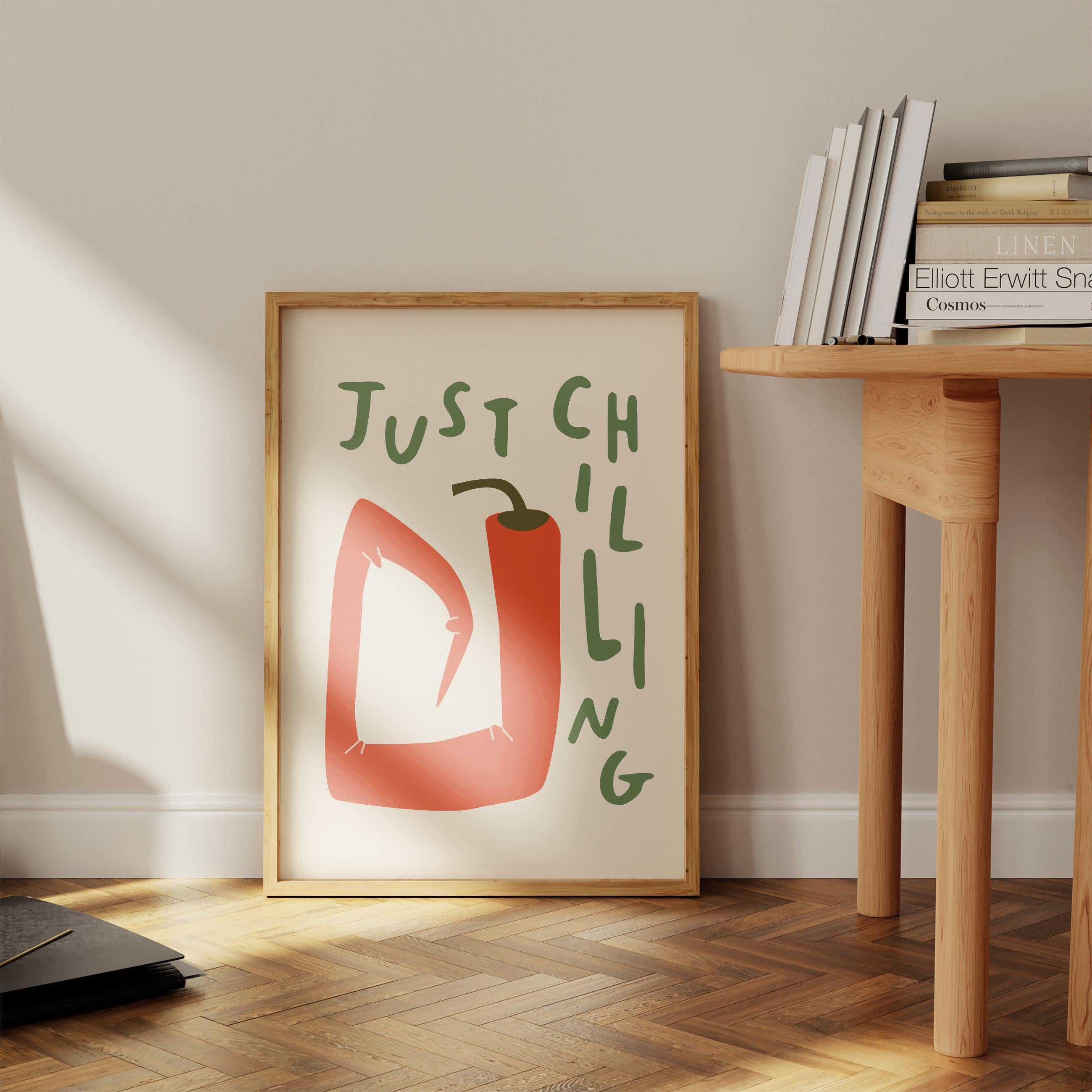 Retro Chilli Print: Kitchen Wall Art - Etsy